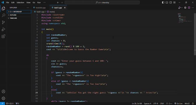 Komal Charan on LinkedIn: #codsoft #cplusplus #softwaredevelopment # ... Komal Charan on LinkedIn: #codsoft #cplusplus #softwaredevelopment # ...
