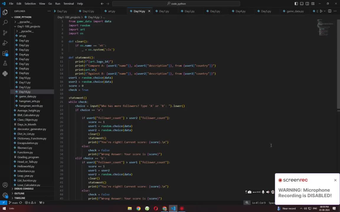 JEEVA E I on LinkedIn: #100daysofcode #python #coding #learning #udemy ... JEEVA E I on LinkedIn: #100daysofcode #python #coding #learning #udemy ...