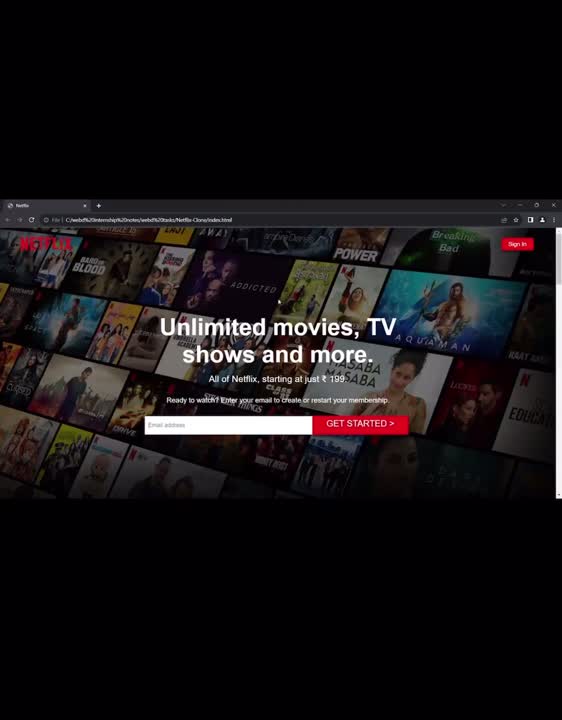 Ruchita Kanchan on LinkedIn: #webdev #internship #htmlcss #netflixclone ... Ruchita Kanchan on LinkedIn: #webdev #internship #htmlcss #netflixclone ...