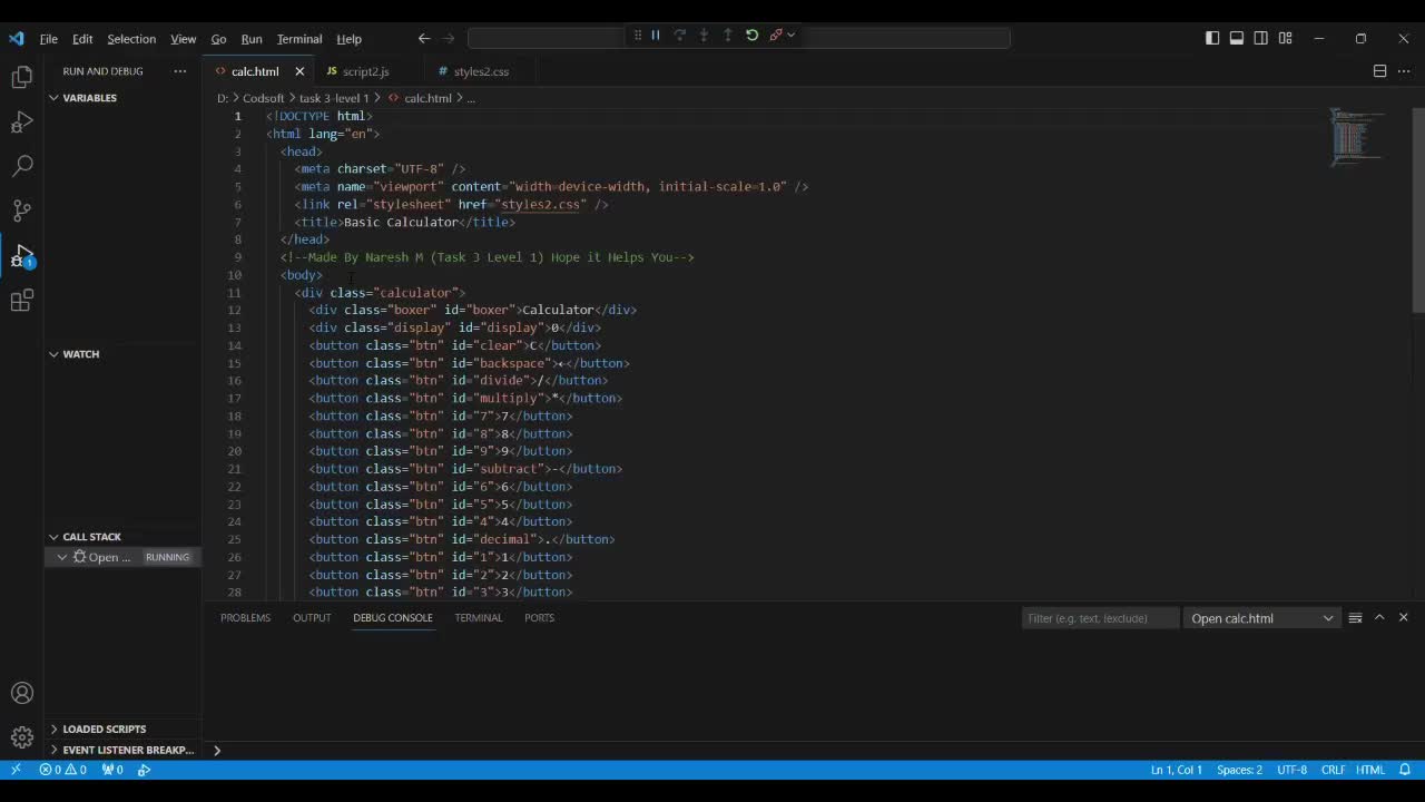 Naresh M on LinkedIn: #codsoft #internship #coding Naresh M on LinkedIn: #codsoft #internship #coding
