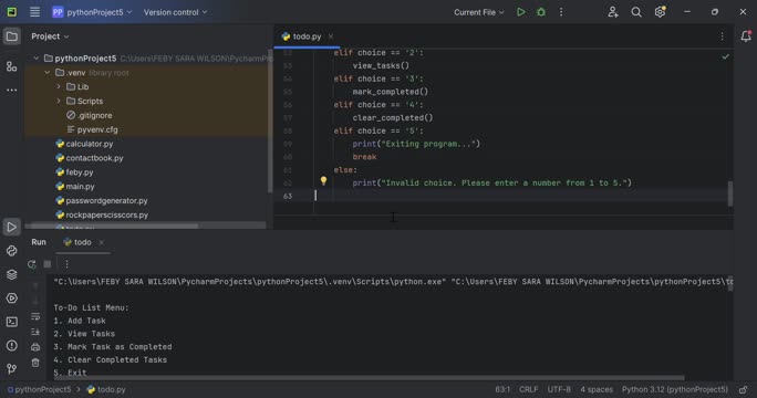 Feby Sara Wilson on LinkedIn: #internship #pythonprogramming #codsoft Feby Sara Wilson on LinkedIn: #internship #pythonprogramming #codsoft