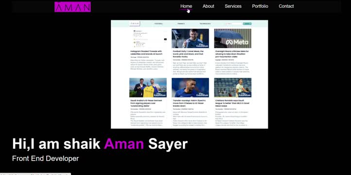 Shaik Aman Sayer on LinkedIn: #portfolioshowcase #learningthroughprojects Shaik Aman Sayer on LinkedIn: #portfolioshowcase #learningthroughprojects