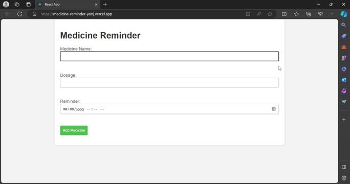 Ashwini Narlapuram on LinkedIn: #react #reactjs #medicinereminder ... Ashwini Narlapuram on LinkedIn: #react #reactjs #medicinereminder ...