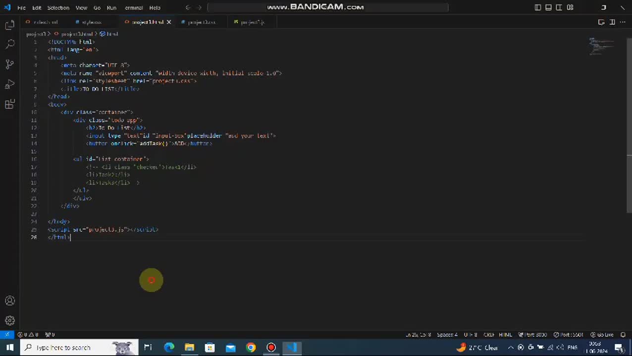 Completed a To-Do List application with HTML, CSS, and JavaScript ... Completed a To-Do List application with HTML, CSS, and JavaScript ...