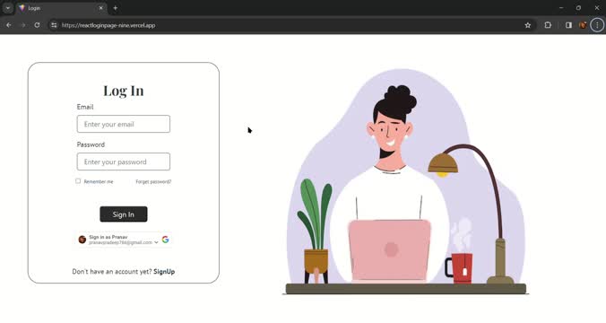 Pranav Pradeep on LinkedIn: React Login Page - - Intuitive UI - User ... Pranav Pradeep on LinkedIn: React Login Page - - Intuitive UI - User ...
