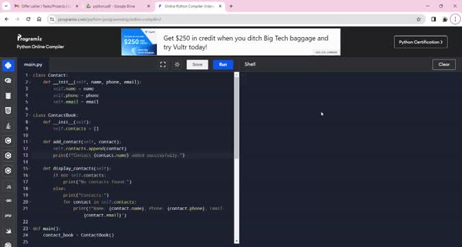 Hima Harshini on LinkedIn: #codsoft #codsoftinternship #pythonprogramming Hima Harshini on LinkedIn: #codsoft #codsoftinternship #pythonprogramming