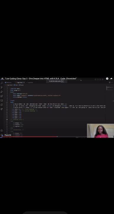 ANIEROBI REJOICE KOSI on LinkedIn: #coding #programming #html # ... ANIEROBI REJOICE KOSI on LinkedIn: #coding #programming #html # ...