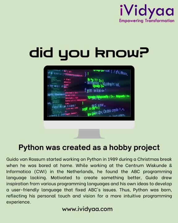 iVidyaa on LinkedIn: #pythonprogramming #codelife #learntocode #ividyaa iVidyaa on LinkedIn: #pythonprogramming #codelife #learntocode #ividyaa