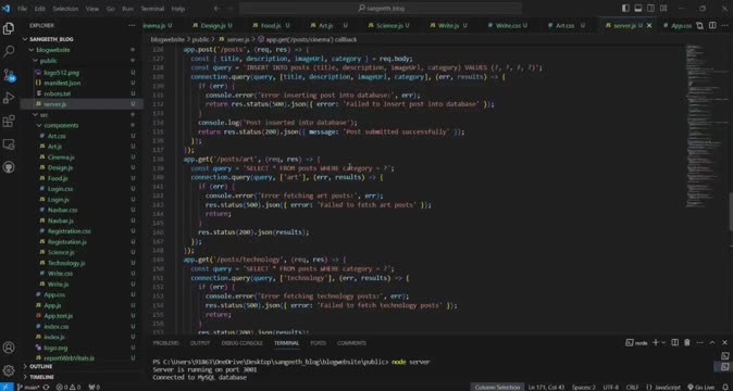 Sangeeth Satyada on LinkedIn: #reactjs #mysql #nodejs #codingraja # ... Sangeeth Satyada on LinkedIn: #reactjs #mysql #nodejs #codingraja # ...