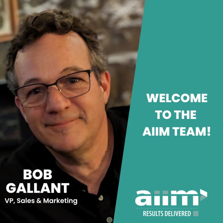 AIIM on LinkedIn: AIIM welcomes Bob Gallant to the AIIM team! AIIM on LinkedIn: AIIM welcomes Bob Gallant to the AIIM team!