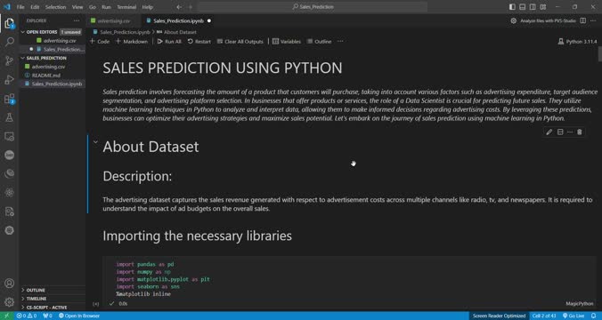 Aanya S on LinkedIn: #codsoft #datascience Aanya S on LinkedIn: #codsoft #datascience
