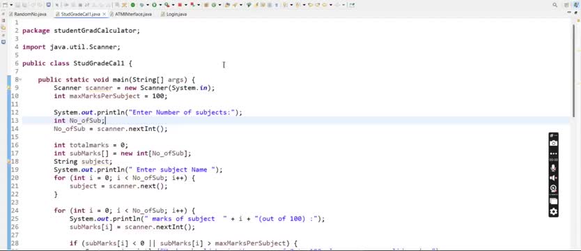Devika S on LinkedIn: #codsoft #codsoft #java #studentgradecalculator Devika S on LinkedIn: #codsoft #codsoft #java #studentgradecalculator