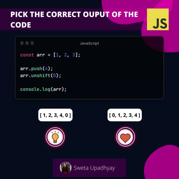 Sweta Upadhyay on LinkedIn: #javascript #coders #javascript # ... Sweta Upadhyay on LinkedIn: #javascript #coders #javascript # ...