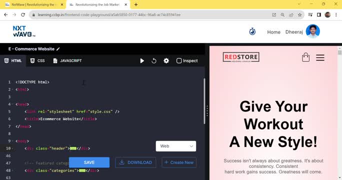 Dheeraj Vitta on LinkedIn: #webdevelopment #internship Dheeraj Vitta on LinkedIn: #webdevelopment #internship