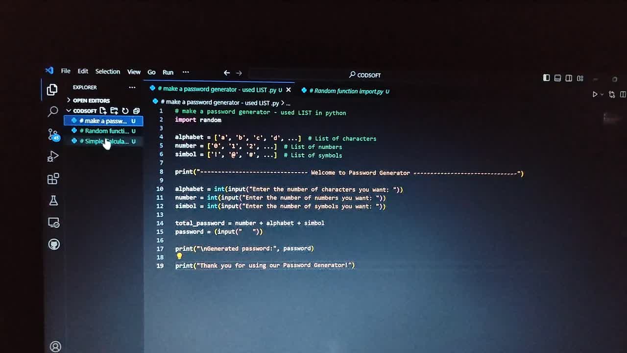 Moubani Naskar on LinkedIn: #python #coding #internship #codsoft # ... Moubani Naskar on LinkedIn: #python #coding #internship #codsoft # ...