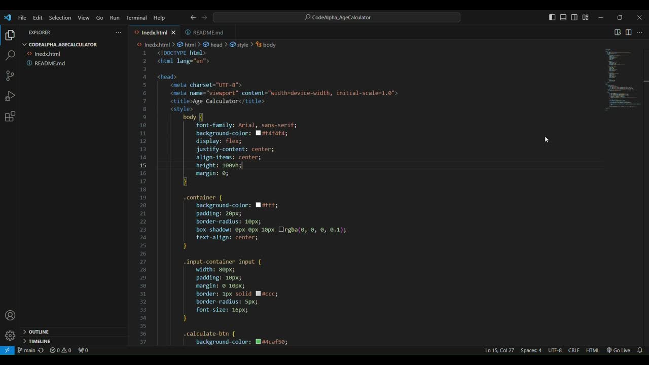 Bhuvana uppuluri on LinkedIn: #javascript #html #css #codealpha # ... Bhuvana uppuluri on LinkedIn: #javascript #html #css #codealpha # ...