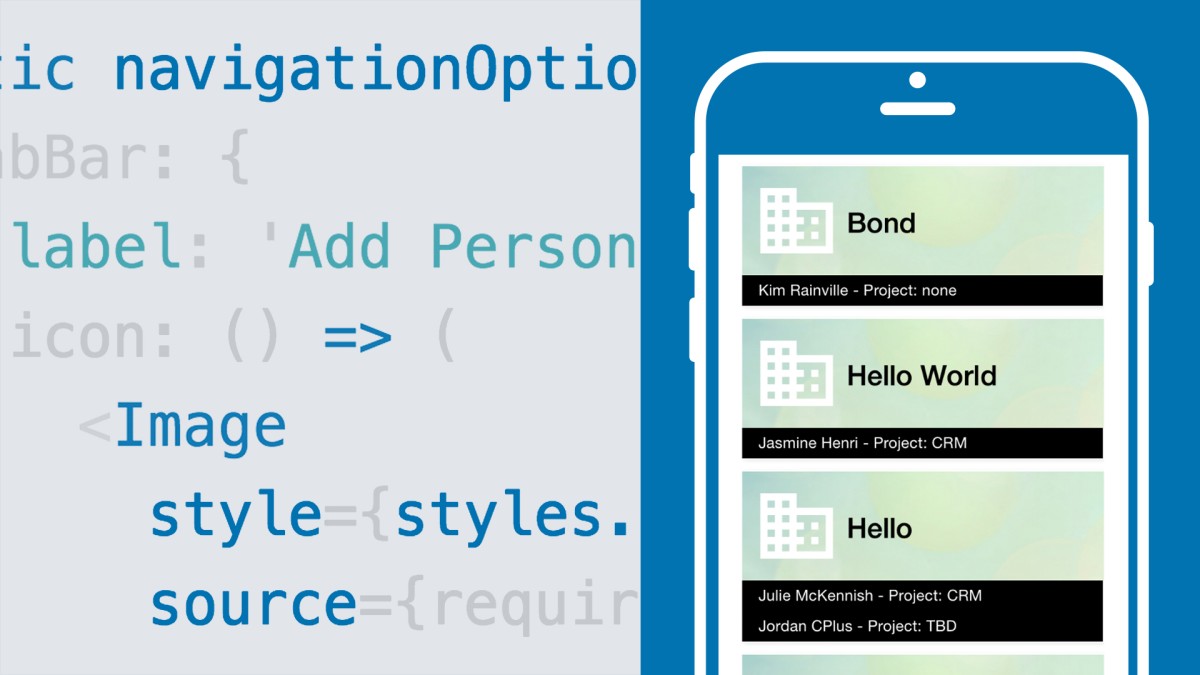 Building your own CRM application with React Native - React Native ... Building your own CRM application with React Native - React Native ...