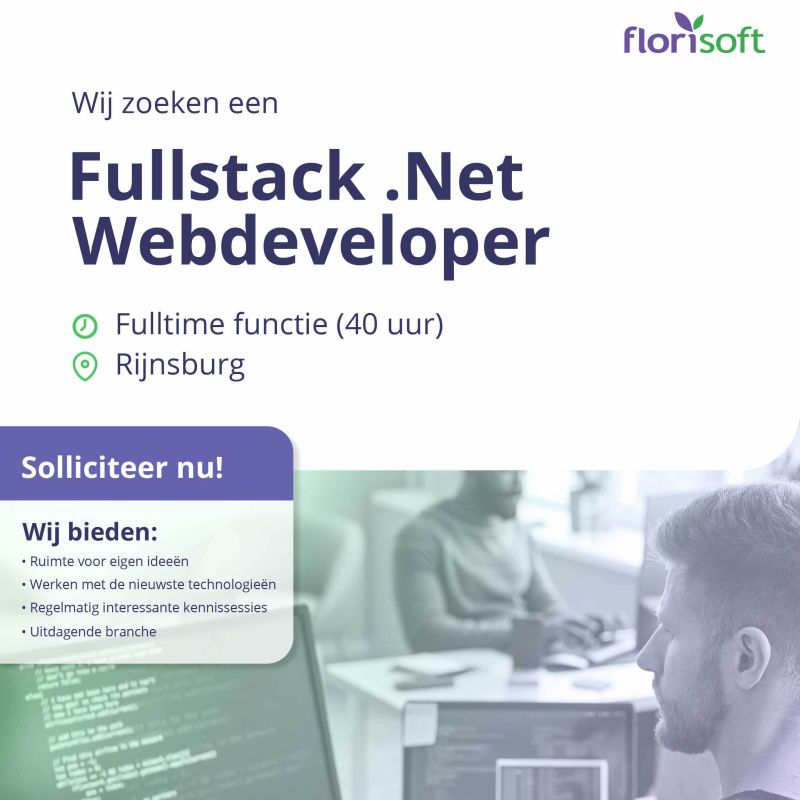 Florisoft op LinkedIn: Florisoft - Fullstack .Net Webdeveloper Florisoft op LinkedIn: Florisoft - Fullstack .Net Webdeveloper