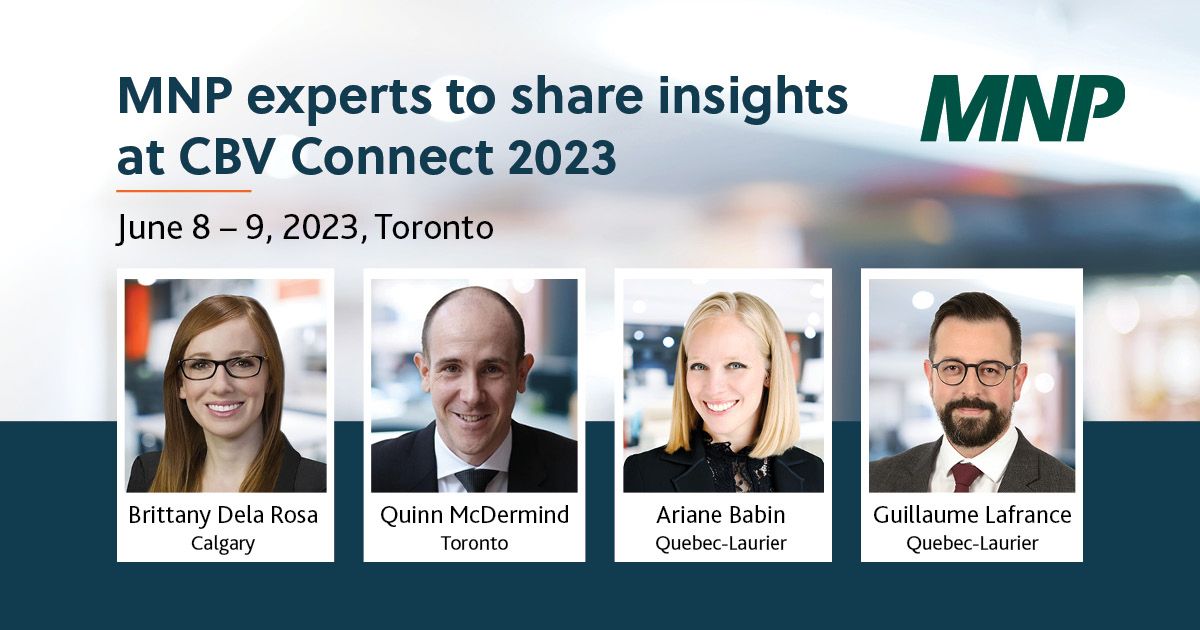 MNP on LinkedIn: MNP is thrilled to be participating at CBV Connect ... MNP on LinkedIn: MNP is thrilled to be participating at CBV Connect ...