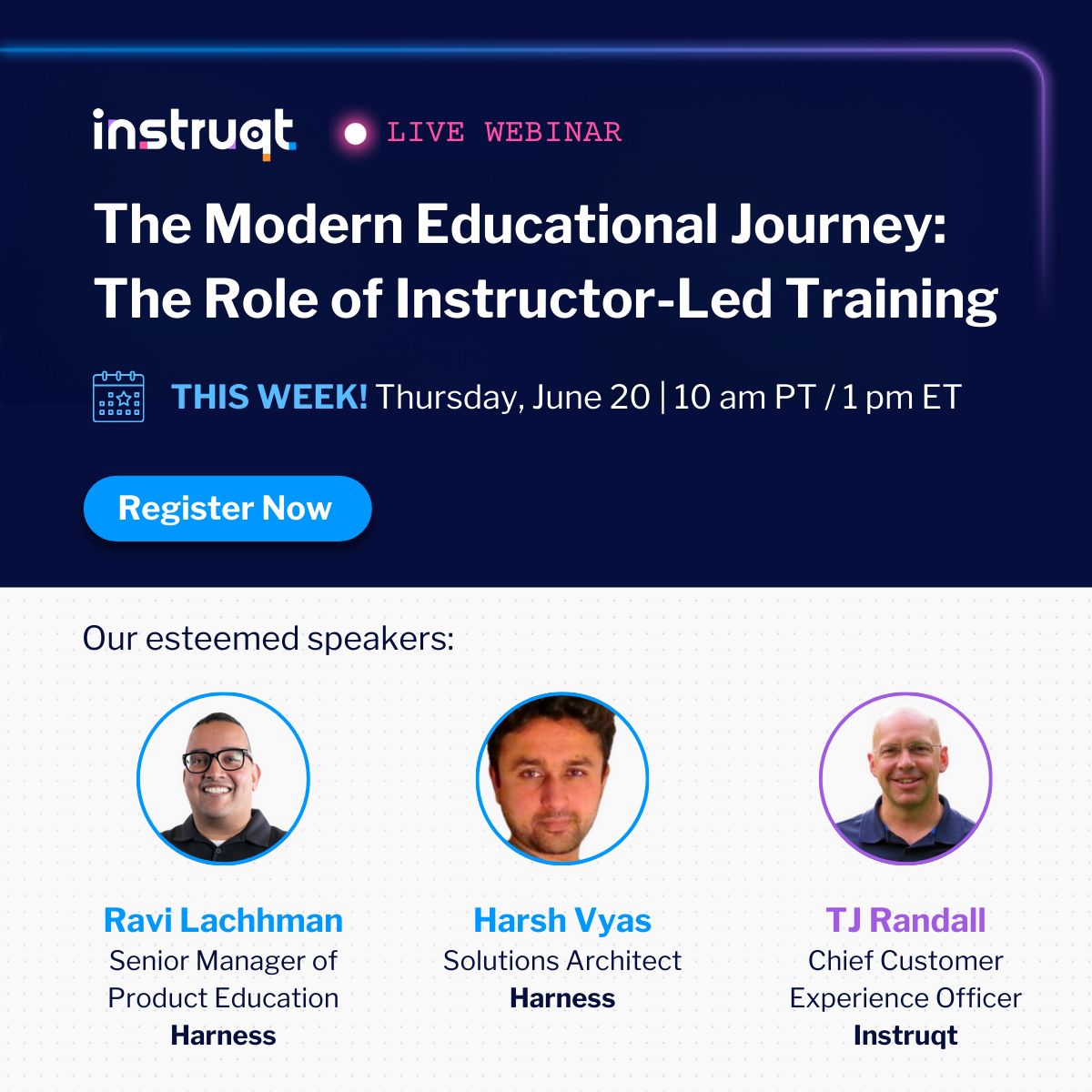 Instruqt on LinkedIn: #webinar #instruqt #customereducation #livewebinar Instruqt on LinkedIn: #webinar #instruqt #customereducation #livewebinar