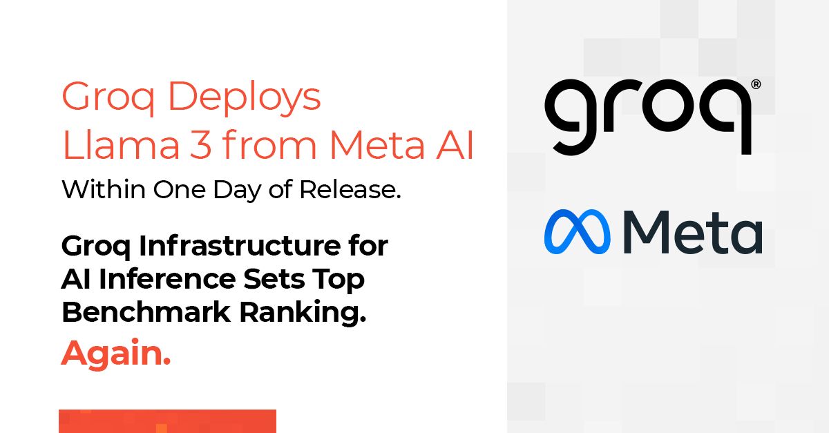 Groq on LinkedIn: 12 Hours Later, Groq Deploys Llama 3 Instruct (8 ... Groq on LinkedIn: 12 Hours Later, Groq Deploys Llama 3 Instruct (8 ...
