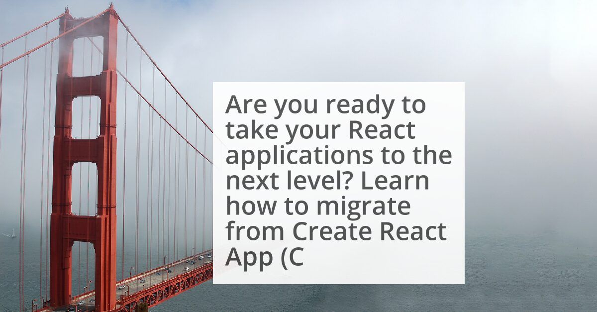 React Jobs on LinkedIn: Killing the Create React App - CRA to Vite ... React Jobs on LinkedIn: Killing the Create React App - CRA to Vite ...