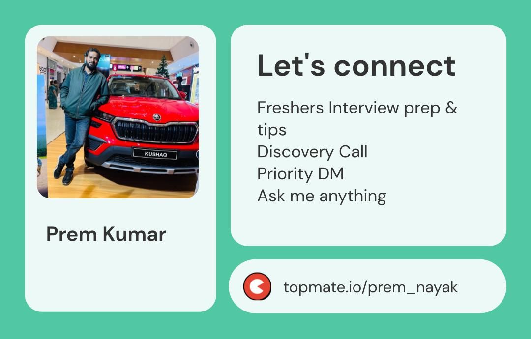 Prem Kumar Nayak on LinkedIn: Hey folks! I've been getting a lot of DMs ... Prem Kumar Nayak on LinkedIn: Hey folks! I've been getting a lot of DMs ...