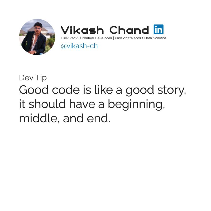 Vikash Chand on LinkedIn: #devtips #coding #programming # ... Vikash Chand on LinkedIn: #devtips #coding #programming # ...