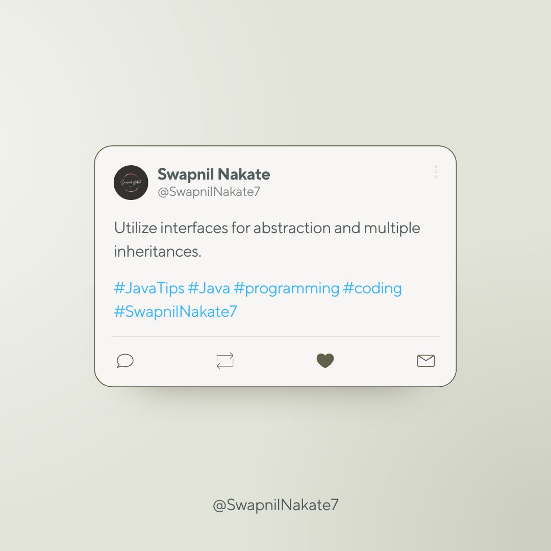 Swapnil Nakate on LinkedIn: #javatips #java #programming #coding # ... Swapnil Nakate on LinkedIn: #javatips #java #programming #coding # ...