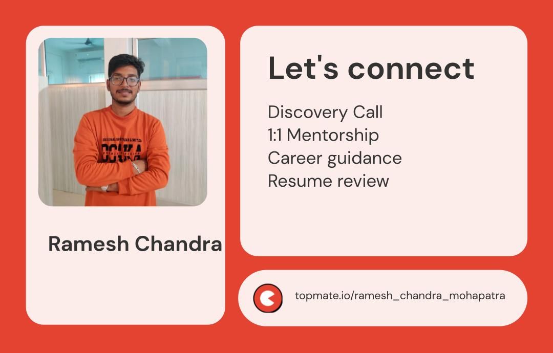 Ramesh Chandra Mohapatra on LinkedIn: Hey everyone! I've been getting a ... Ramesh Chandra Mohapatra on LinkedIn: Hey everyone! I've been getting a ...