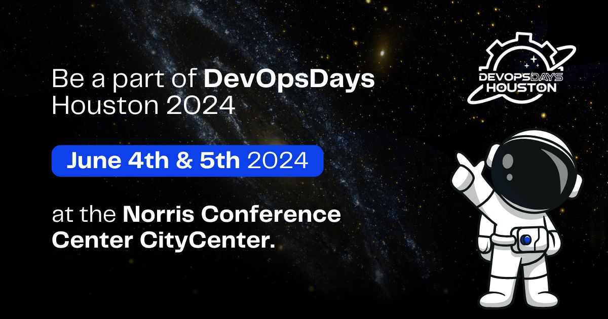 DevOpsDays Houston on LinkedIn: #devopsdays #houstondoesdevops #devops DevOpsDays Houston on LinkedIn: #devopsdays #houstondoesdevops #devops