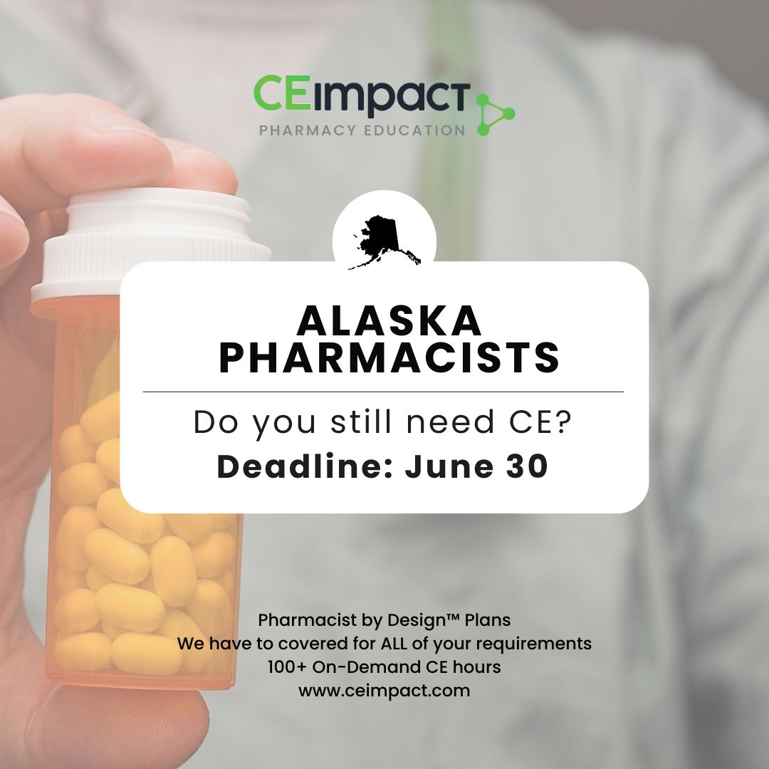CEimpact on LinkedIn: ATTN Alaska Pharmacists Do you still need CE? We ... CEimpact on LinkedIn: ATTN Alaska Pharmacists Do you still need CE? We ...