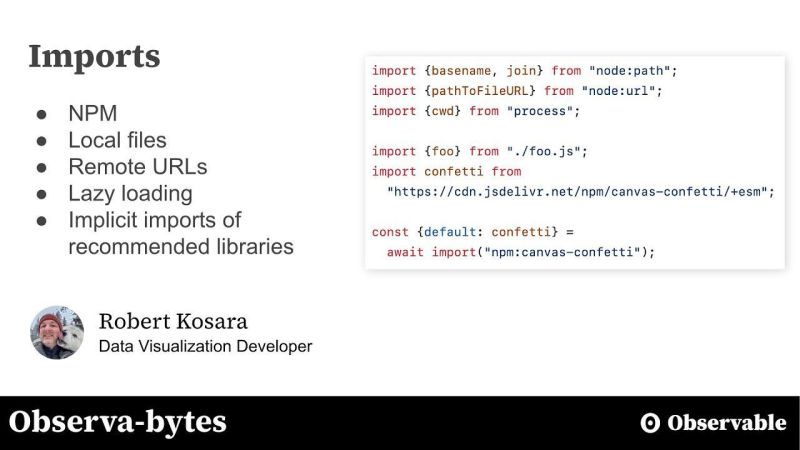 Observable on LinkedIn: Observable Framework imports: from npm, local ... Observable on LinkedIn: Observable Framework imports: from npm, local ...