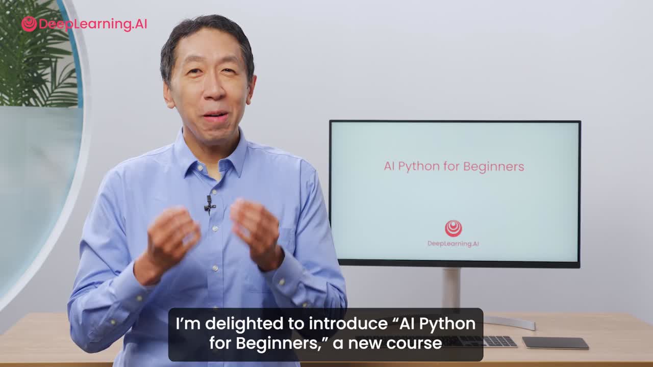 DeepLearning.AI on LinkedIn: Introducing AI Python for Beginners ... DeepLearning.AI on LinkedIn: Introducing AI Python for Beginners ...