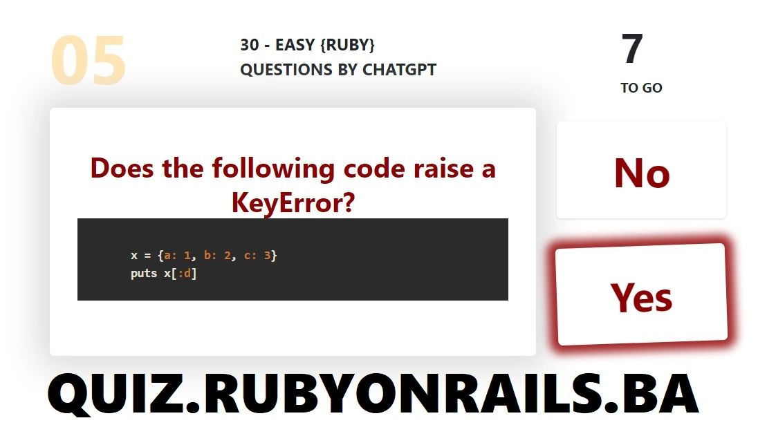 Ruby On Rails Bosnia on LinkedIn: QUIZ RUBY ON RAILS Ruby On Rails Bosnia on LinkedIn: QUIZ RUBY ON RAILS