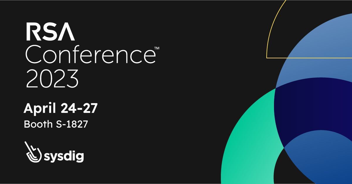 Erik Bartelucci on LinkedIn: Sysdig at RSAC 2023 Erik Bartelucci on LinkedIn: Sysdig at RSAC 2023