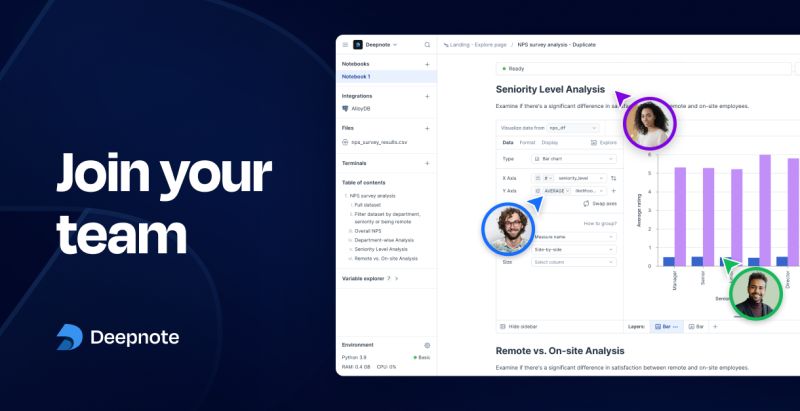 Deepnote on LinkedIn: Deepnote: Analytics and data science notebook for ... Deepnote on LinkedIn: Deepnote: Analytics and data science notebook for ...