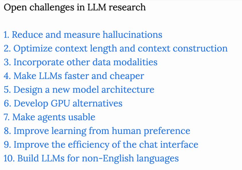 Mike Tamir, PhD on LinkedIn: Open challenges in LLM research Mike Tamir, PhD on LinkedIn: Open challenges in LLM research