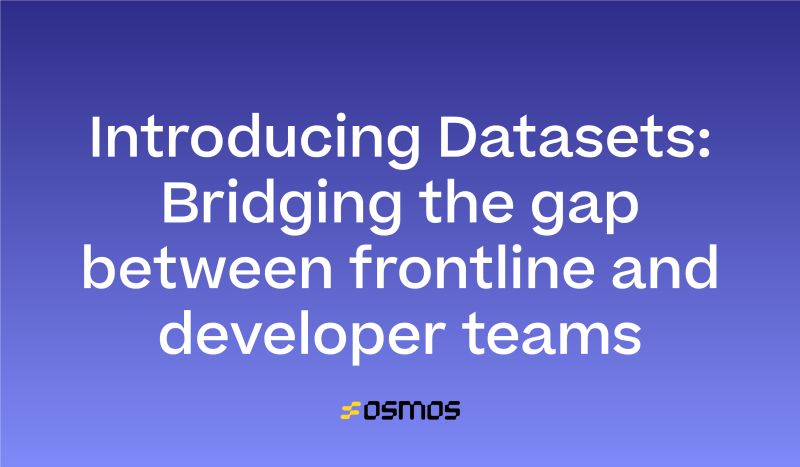 Osmos on LinkedIn: Introducing Datasets: A powerful advancement in no ... Osmos on LinkedIn: Introducing Datasets: A powerful advancement in no ...