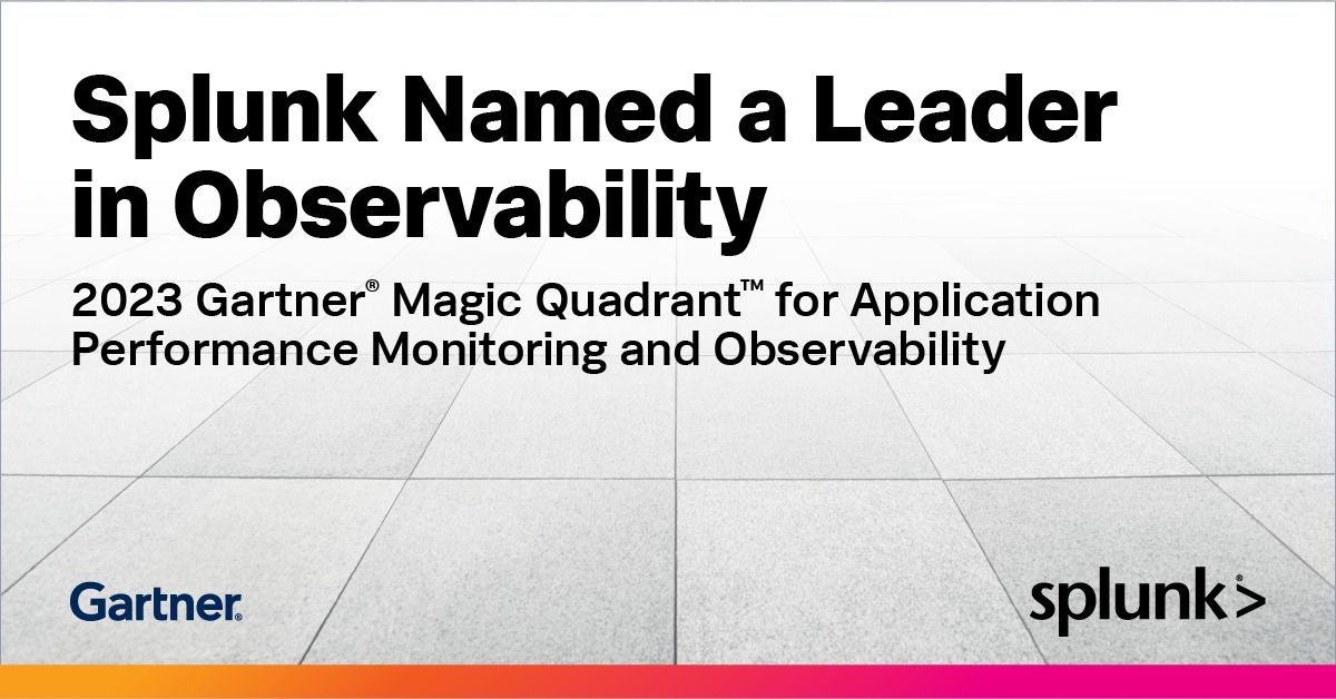 Vikram N. Udeshi on LinkedIn: Splunk Named a Leader in Gartner® 2023 ... Vikram N. Udeshi on LinkedIn: Splunk Named a Leader in Gartner® 2023 ...