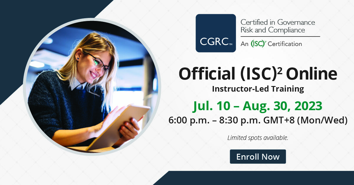 ISC2 on LinkedIn: Official ISC2 CBK Online Training Seminars for the CGRC ISC2 on LinkedIn: Official ISC2 CBK Online Training Seminars for the CGRC
