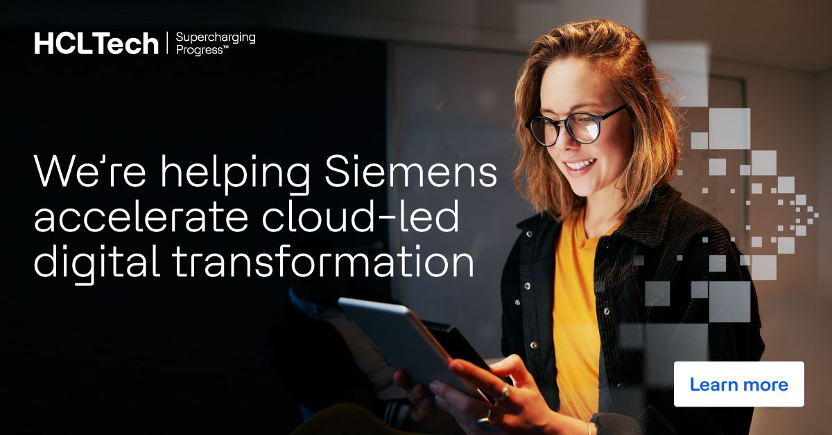 Mainak Guha on LinkedIn: Siemens selects HCLTech to accelerate cloud ... Mainak Guha on LinkedIn: Siemens selects HCLTech to accelerate cloud ...