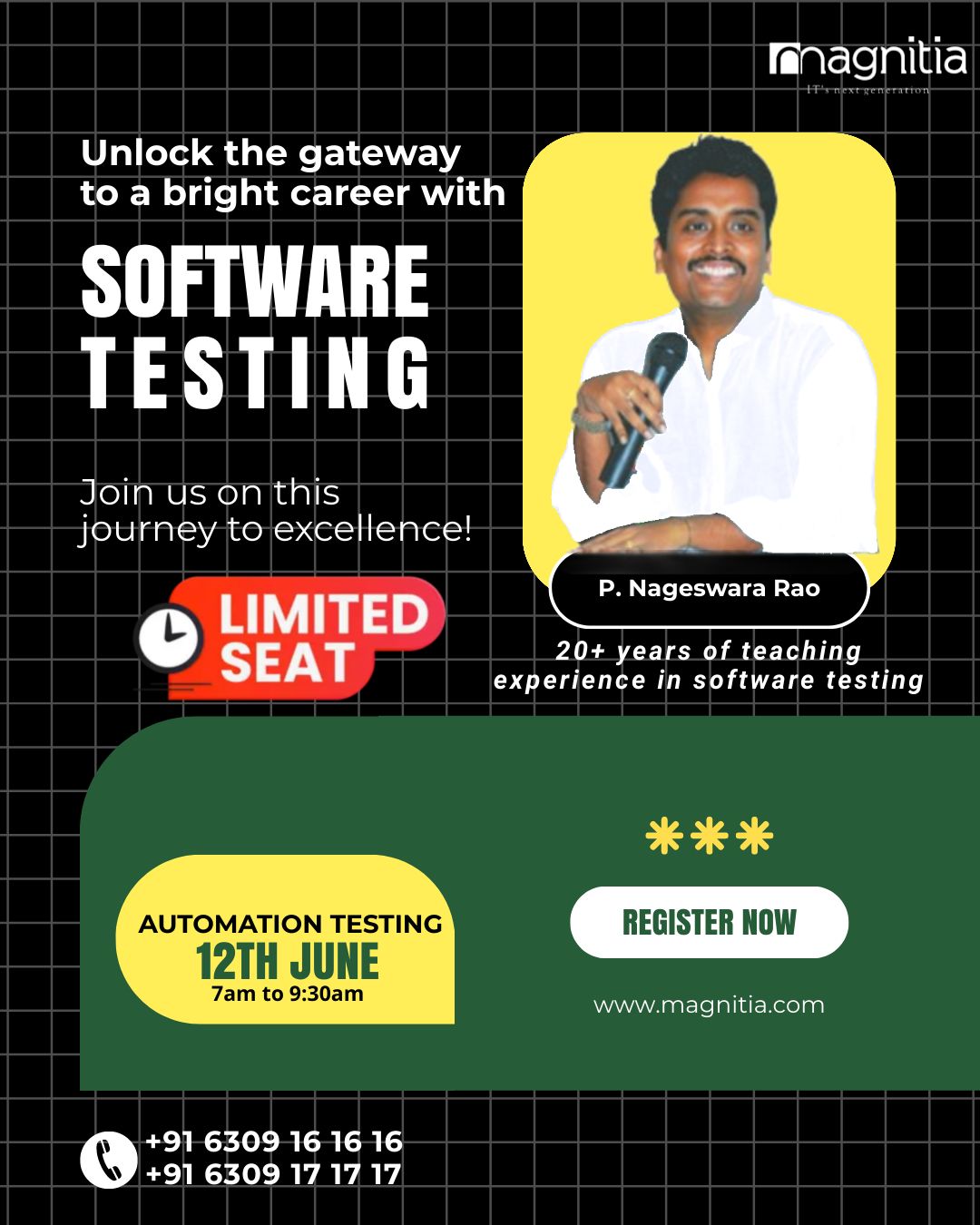 Magnitia on LinkedIn: Learn Automation Testing (Selenium with Java ... Magnitia on LinkedIn: Learn Automation Testing (Selenium with Java ...