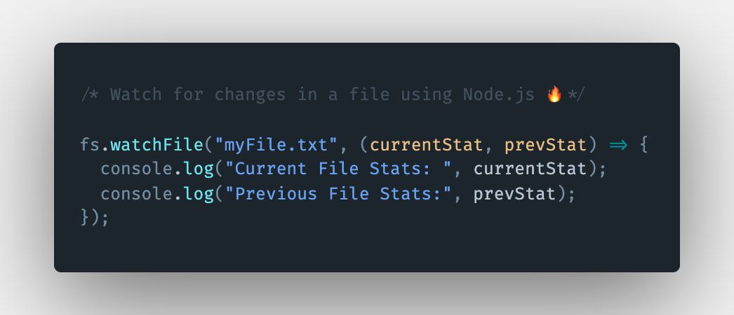MELVIN GEORGE on LinkedIn: #nodejs #filesystem #filechanges # ... MELVIN GEORGE on LinkedIn: #nodejs #filesystem #filechanges # ...