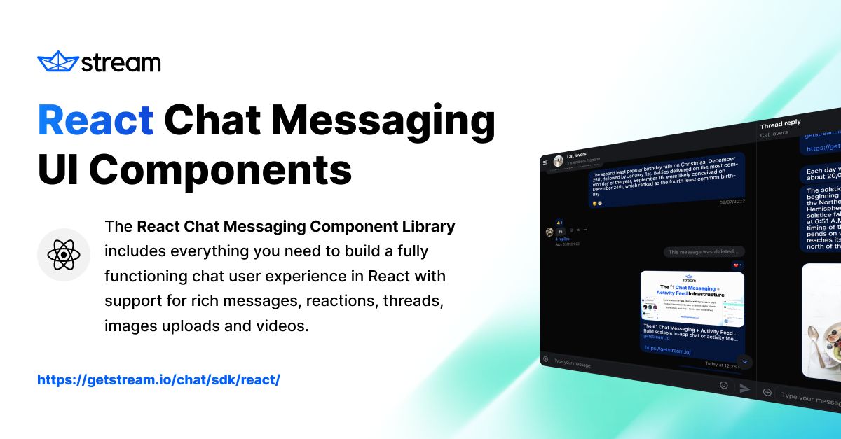 Stream on LinkedIn: React Chat SDK - Messaging UI Components Stream on LinkedIn: React Chat SDK - Messaging UI Components