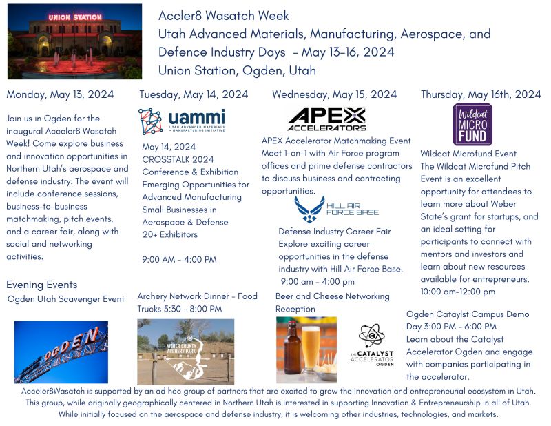 Acceler 8 Wasatch on LinkedIn: Join us in Ogden for the inaugural ... Acceler 8 Wasatch on LinkedIn: Join us in Ogden for the inaugural ...