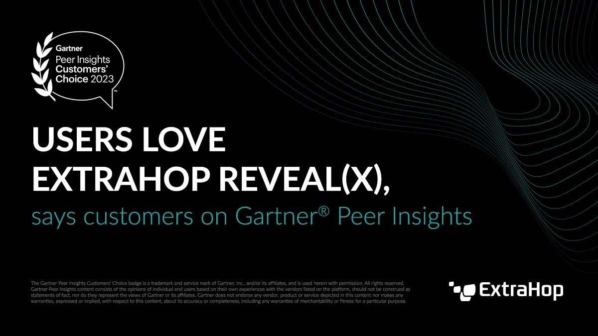 Matt Bell on LinkedIn: ExtraHop named a Customers’ Choice in Gartner ... Matt Bell on LinkedIn: ExtraHop named a Customers’ Choice in Gartner ...