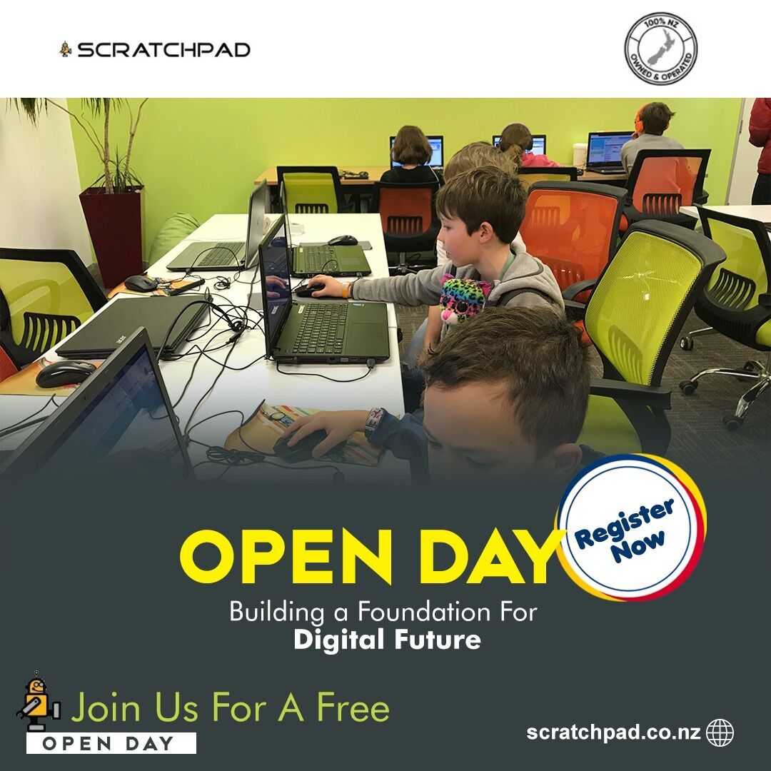 SCRATCHPAD NZ on LinkedIn: #openday #codingforkids #coding #learntocode ... SCRATCHPAD NZ on LinkedIn: #openday #codingforkids #coding #learntocode ...