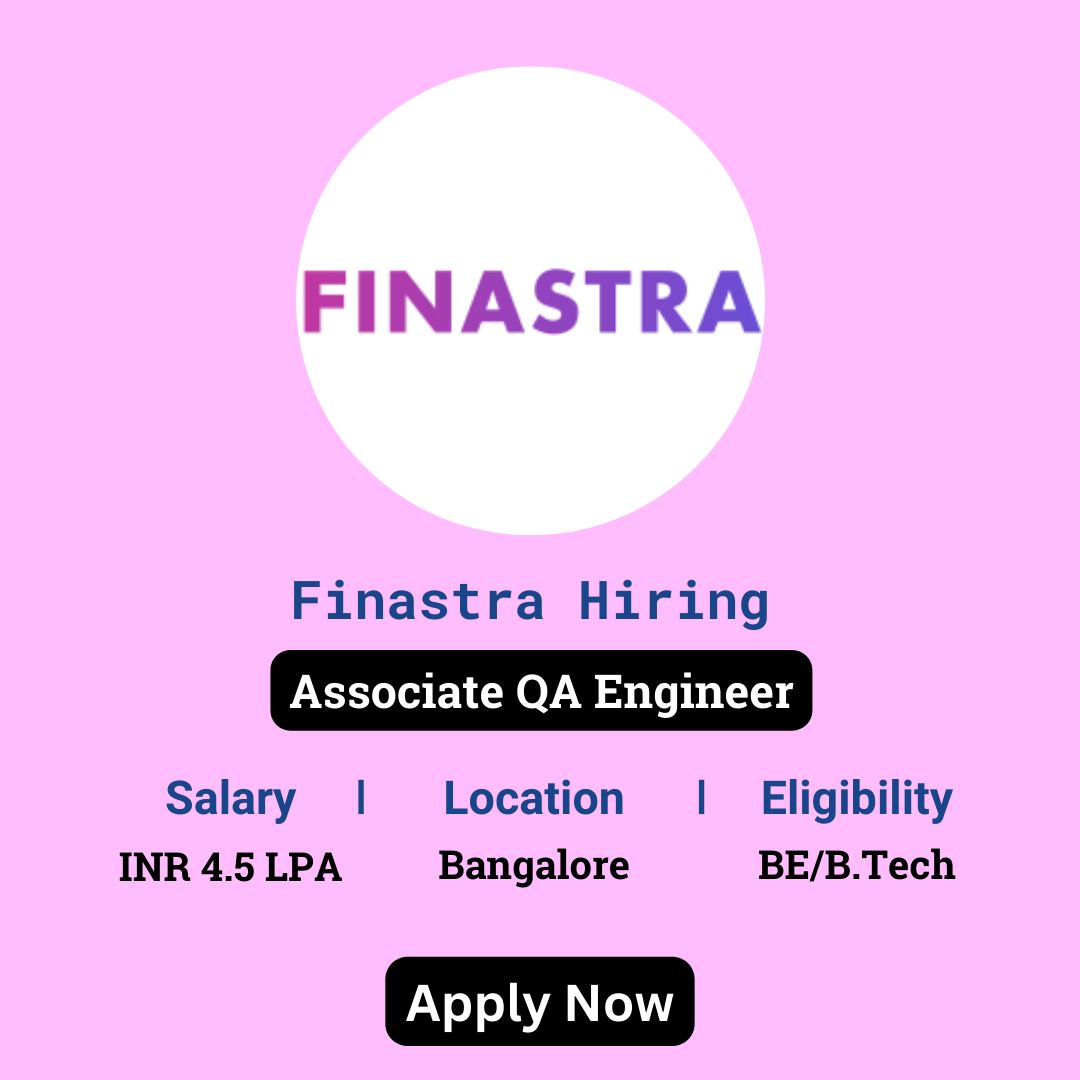 Students Circles on LinkedIn: 💼 Finastra Hiring Associate QA Engineer 👇 ... Students Circles on LinkedIn: 💼 Finastra Hiring Associate QA Engineer 👇 ...
