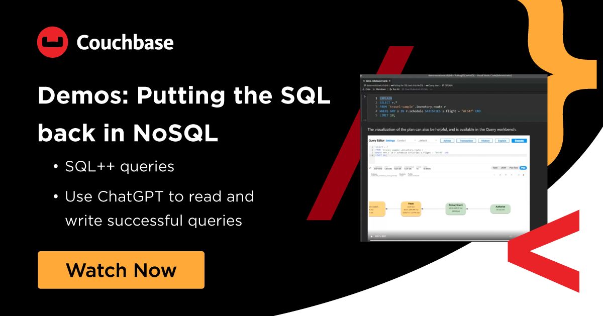 Matt McDonough on LinkedIn: SQL++ Queries for JSON Matt McDonough on LinkedIn: SQL++ Queries for JSON